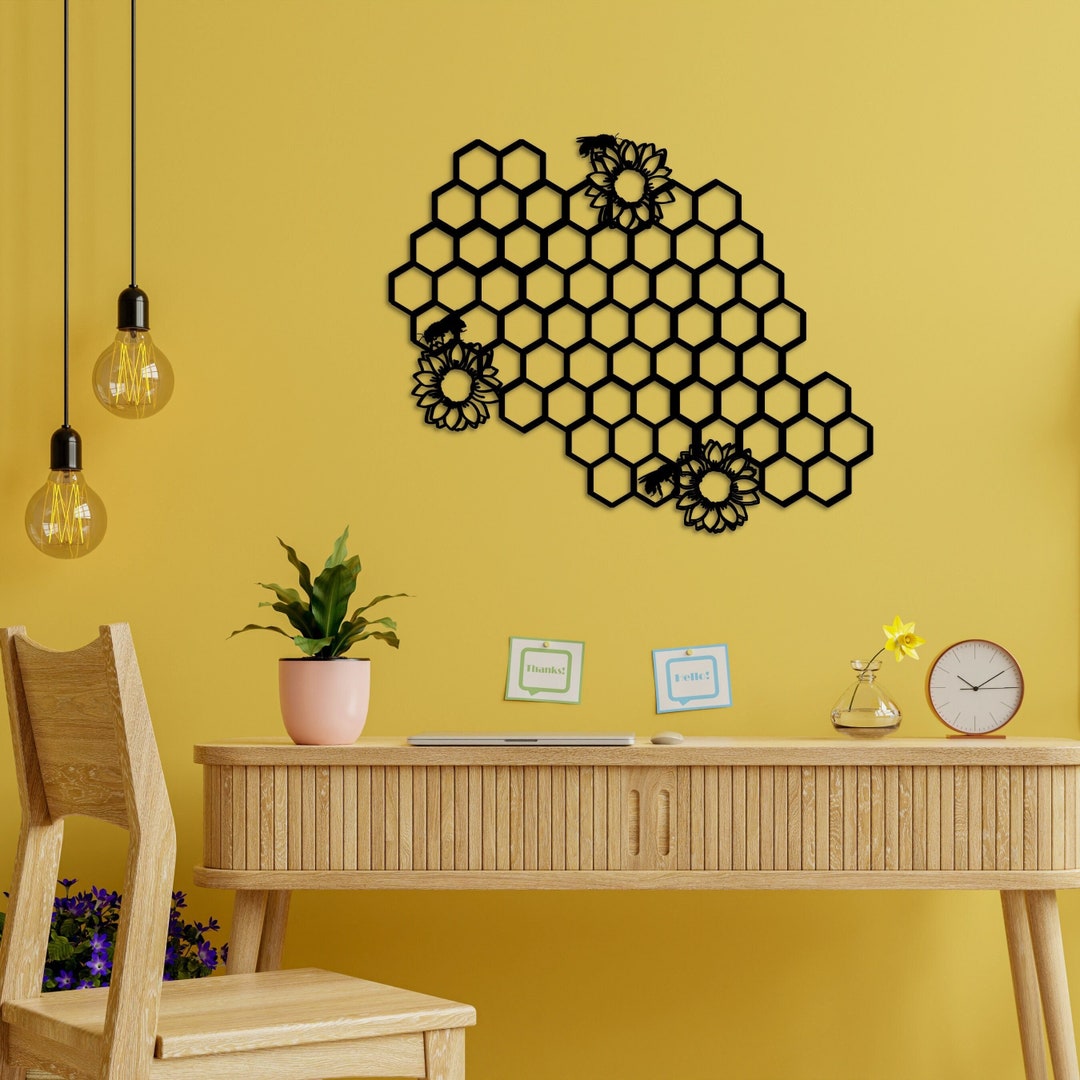 Honeybee Decor Bee Kitchen Decor Bumble Bee Decor Bee Room Decor for Teens Honeycomb Decor ...
