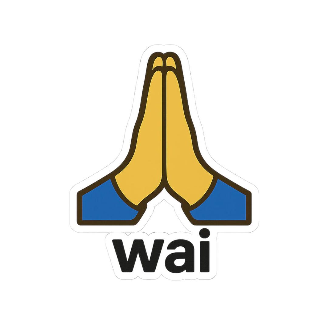 Praying Hands Wai Muay Thai Sticker - Etsy