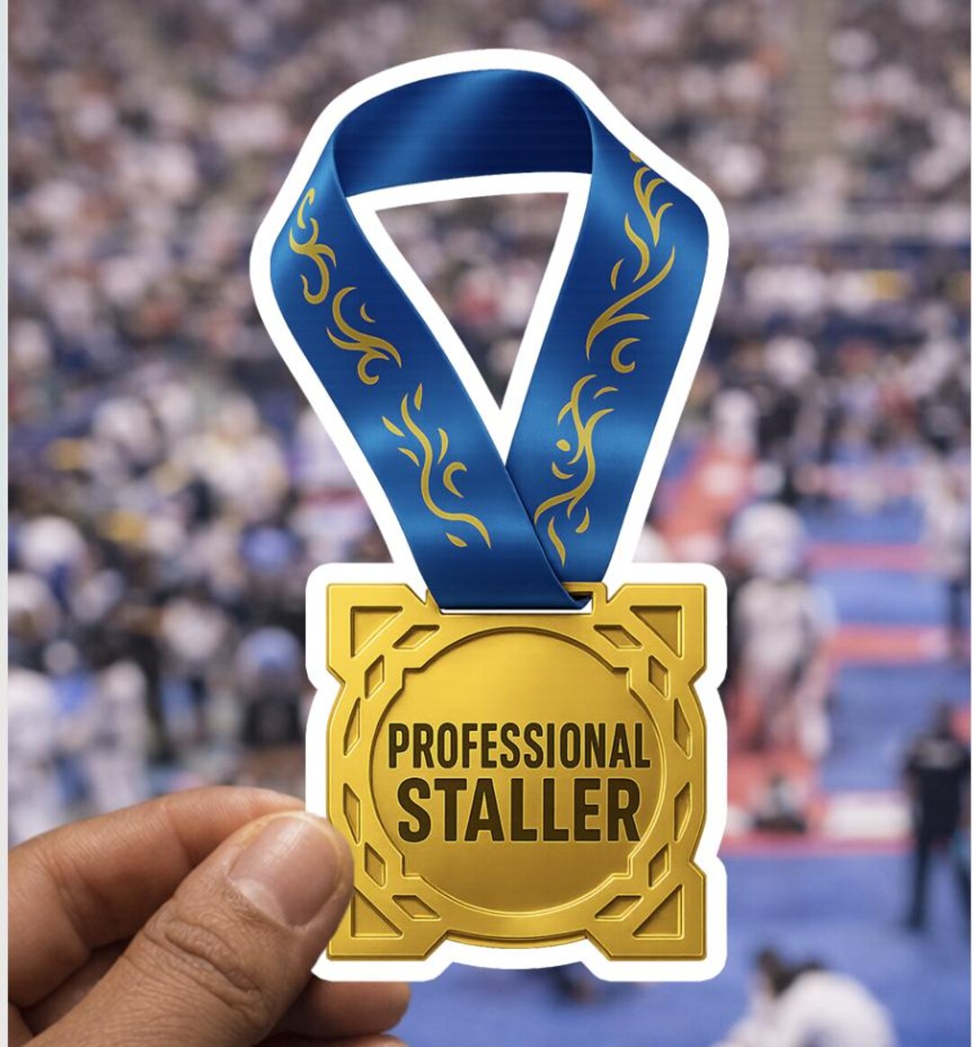 Professional Staller Gold Medal Sticker BJJ - Etsy
