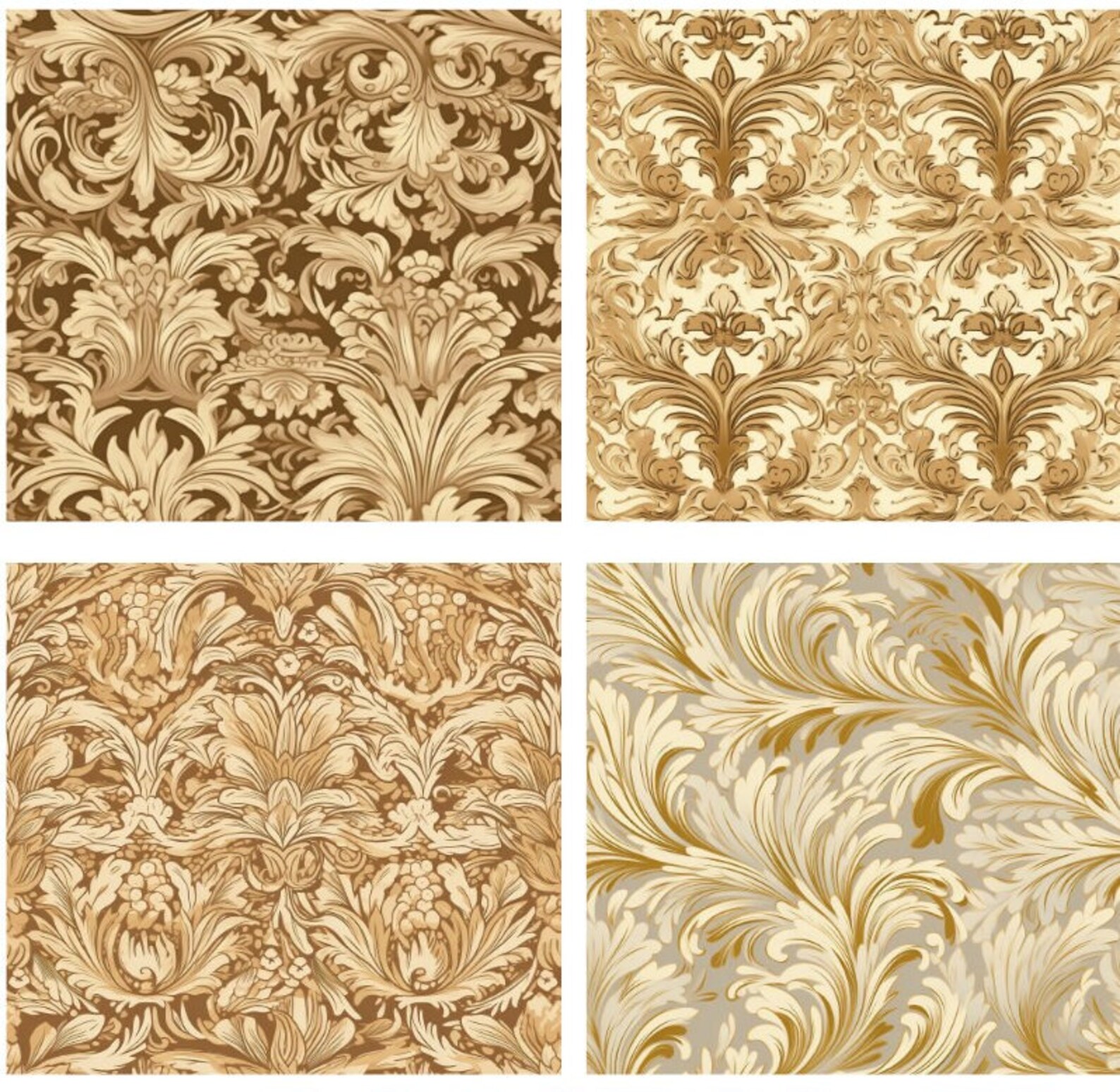 Florentine Paper, Vintage, Aged, Shabby, Digital Paper, Florentine ...