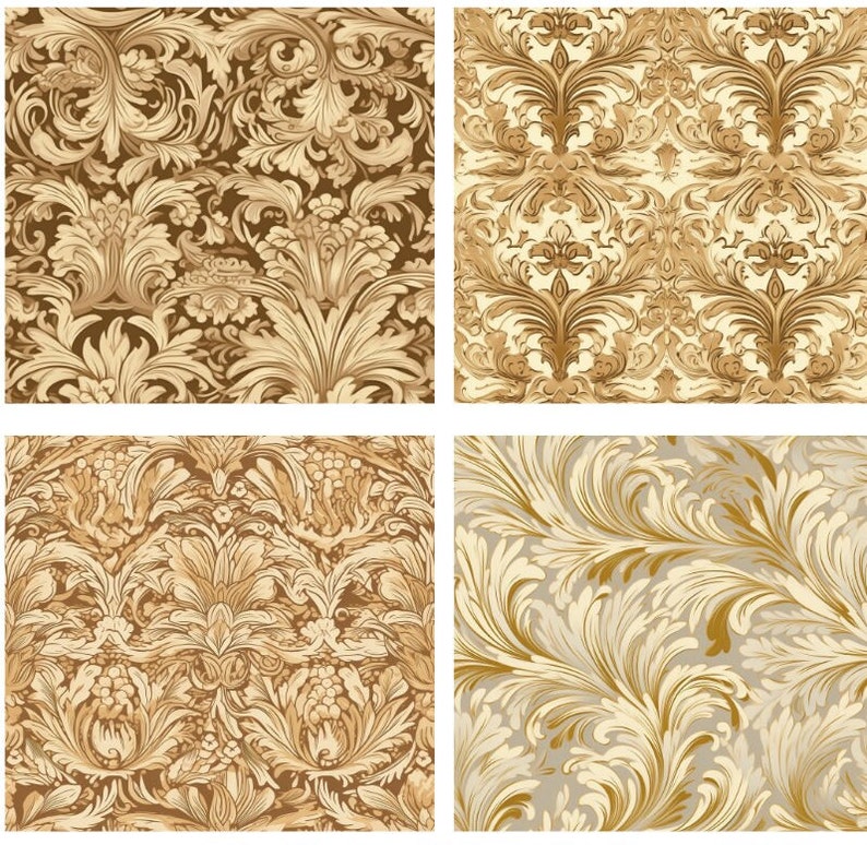 Florentine Paper, Vintage, Aged, Shabby, Digital Paper, Florentine ...