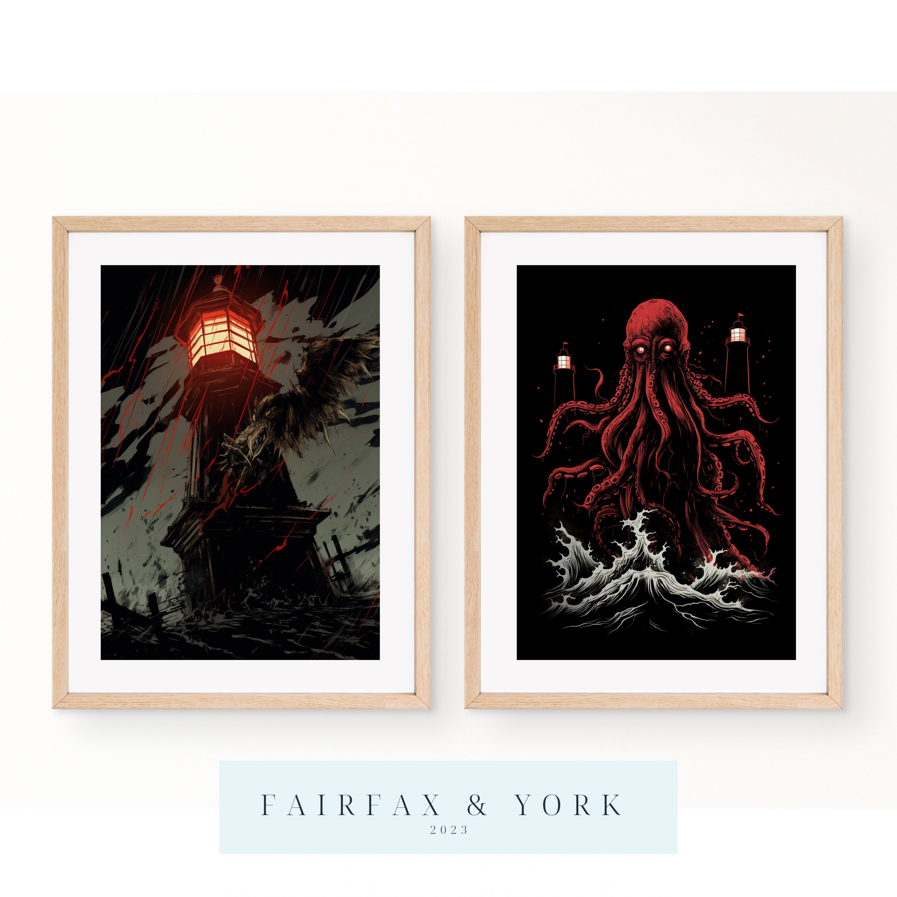 Cthulhu Wall Art Bundle 11 Mixed Designs Cthulhu in a - Etsy