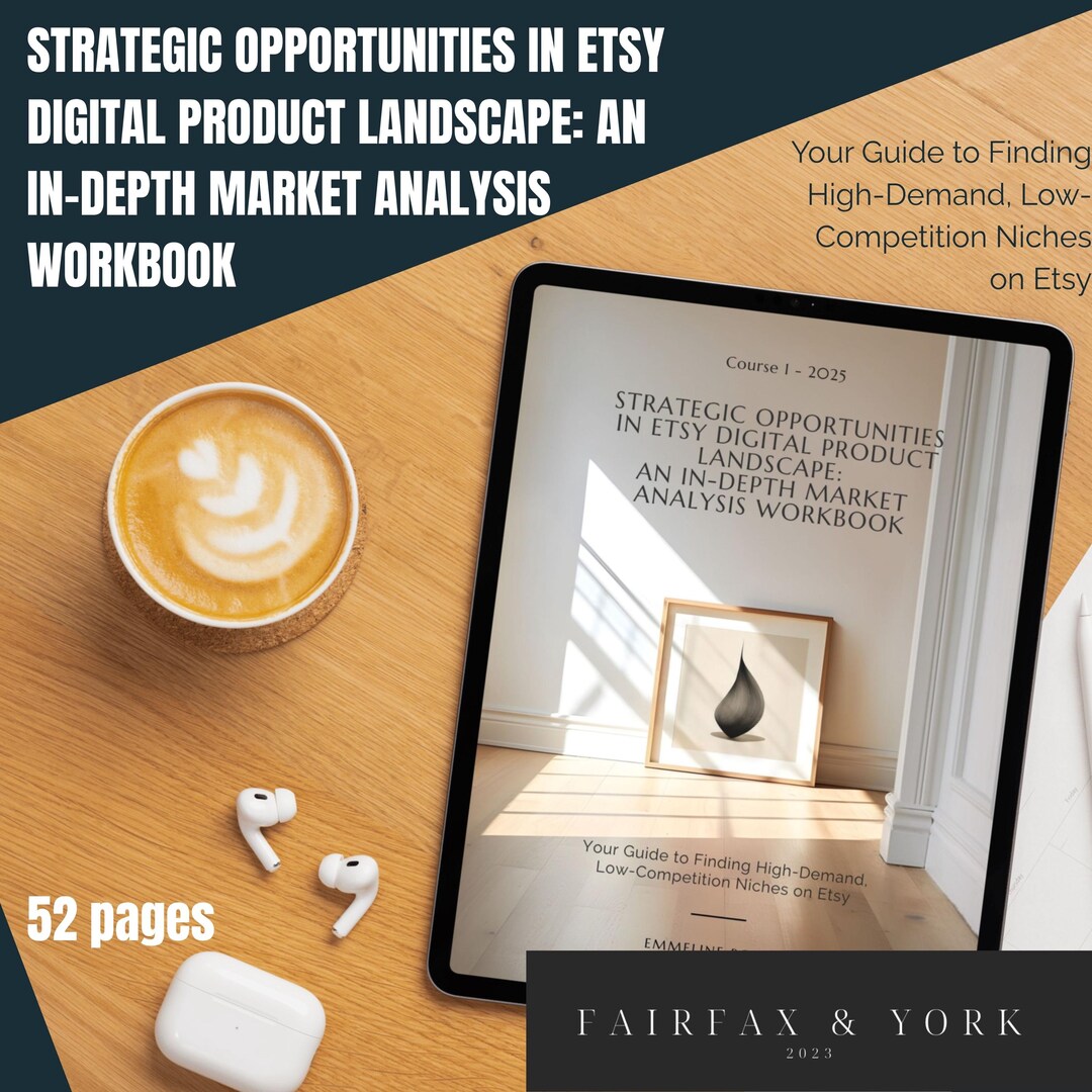Workbook - Strategic Etsy Digital Products | Niche Finder Guide | High ...