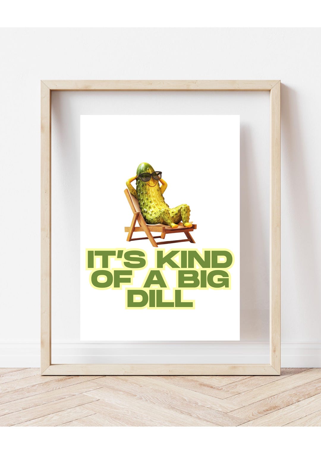 It’s Kind of a Big Dill – Funny Pickleball Wall Art, Digital Pickle ...