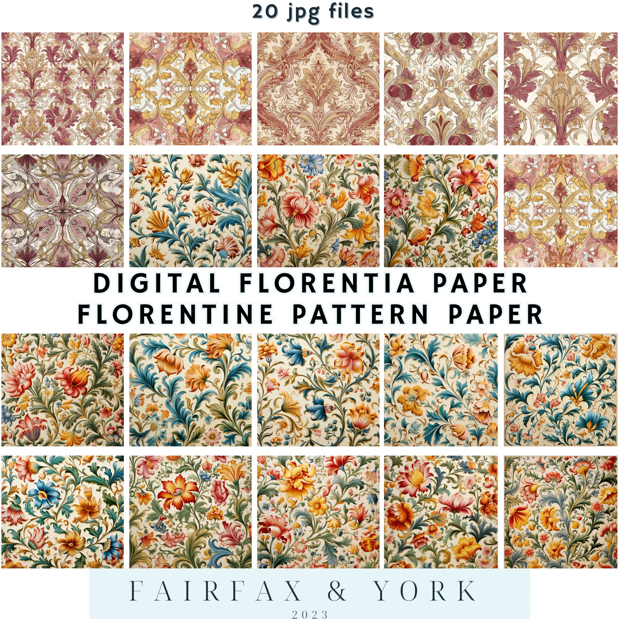 Florentine Paper, Digital Paper, Florentine, Paper Craft, Digital ...