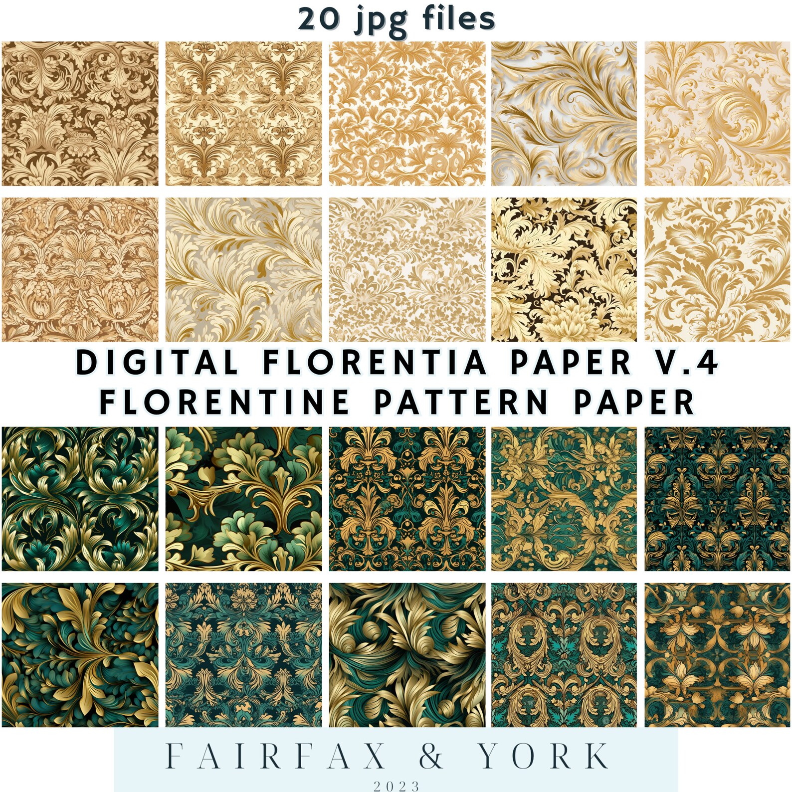 Florentine Paper, Vintage, Aged, Shabby, Digital Paper, Florentine ...