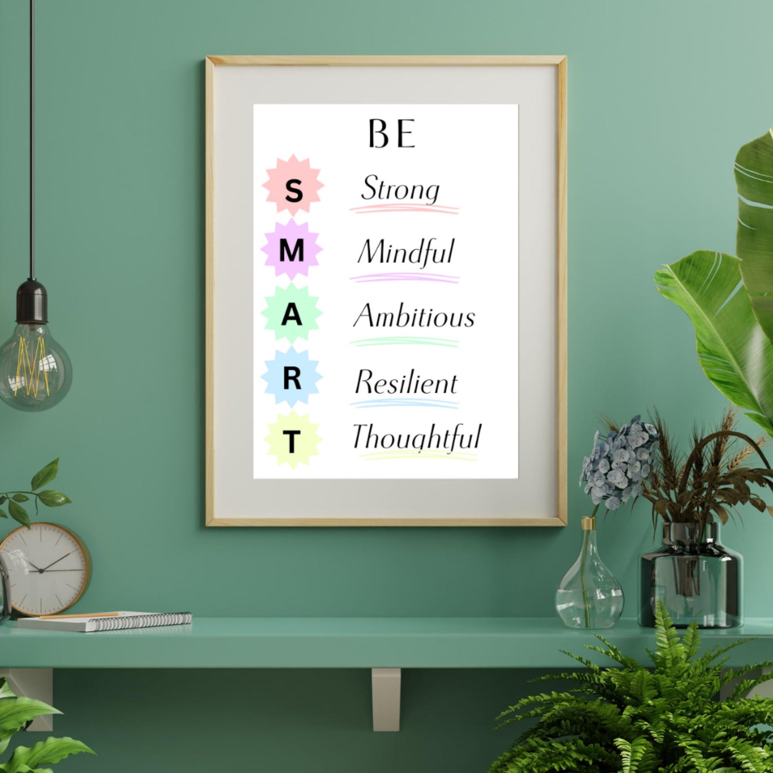 Be SMART Motivational Poster: Classroom Inspirational Quote (digital ...