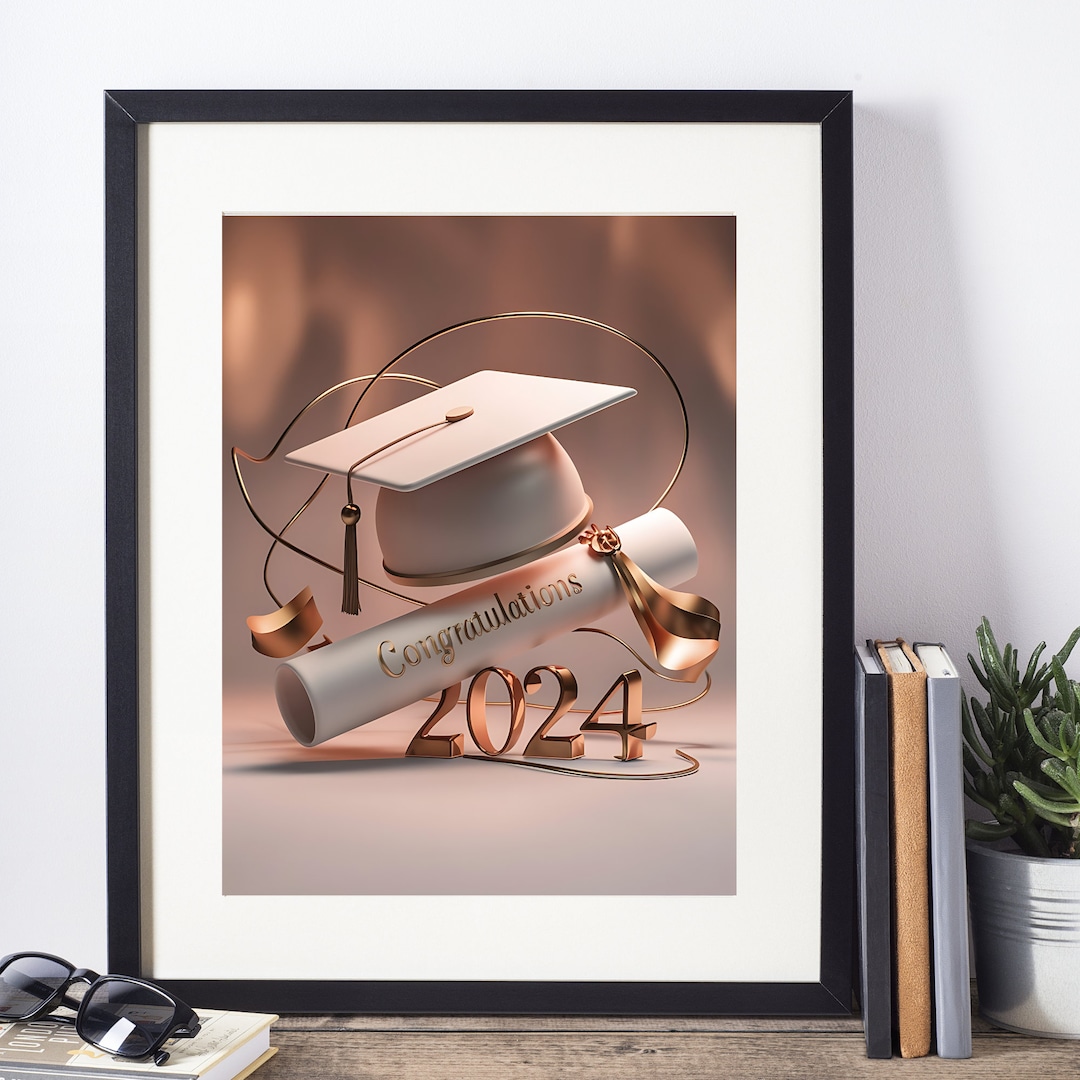 Graduation Minimalist Art.graduation Print. University Graduation ...