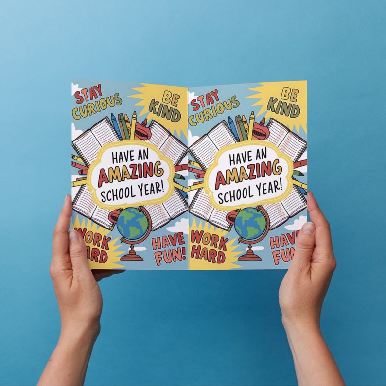 Back to School Card Printable, Teacher Gift Card (digital Download) - Etsy