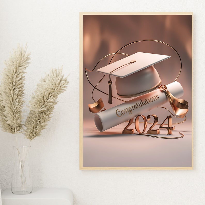 Graduation Minimalist Art.graduation Print. University Graduation ...
