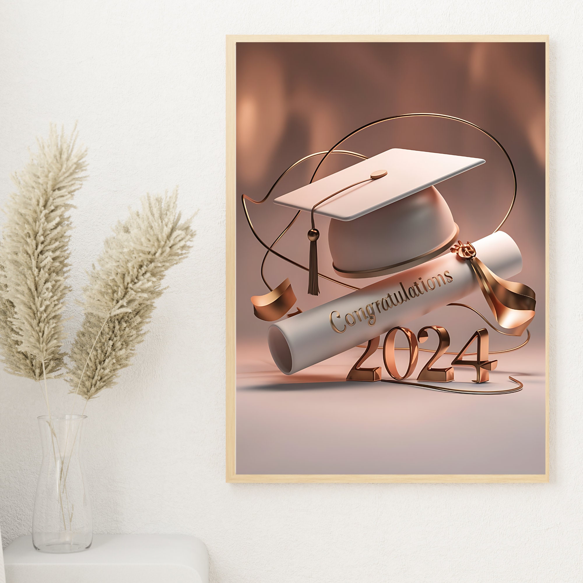 Graduation Minimalist Art.graduation Print. University Graduation ...
