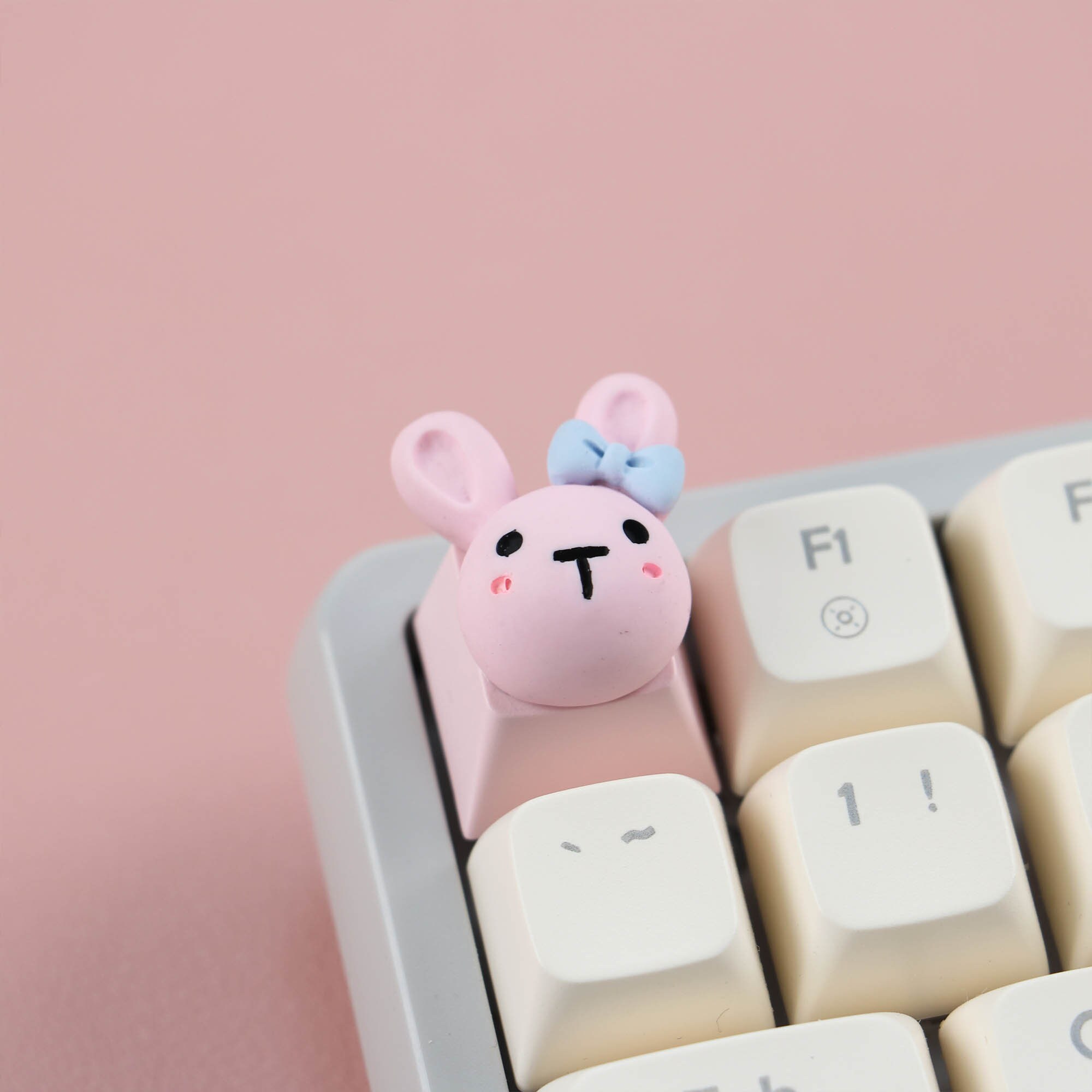 Cute Animal Keycaps, Kawaii 3d Keycap, Pink Cute Keycap, Cute Keyboard ...