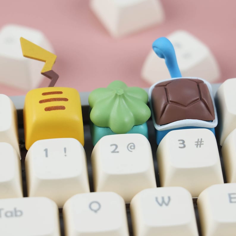 Anime Keycaps Key Cap Set Cartoon Mechanical Keycaps Cute - Etsy