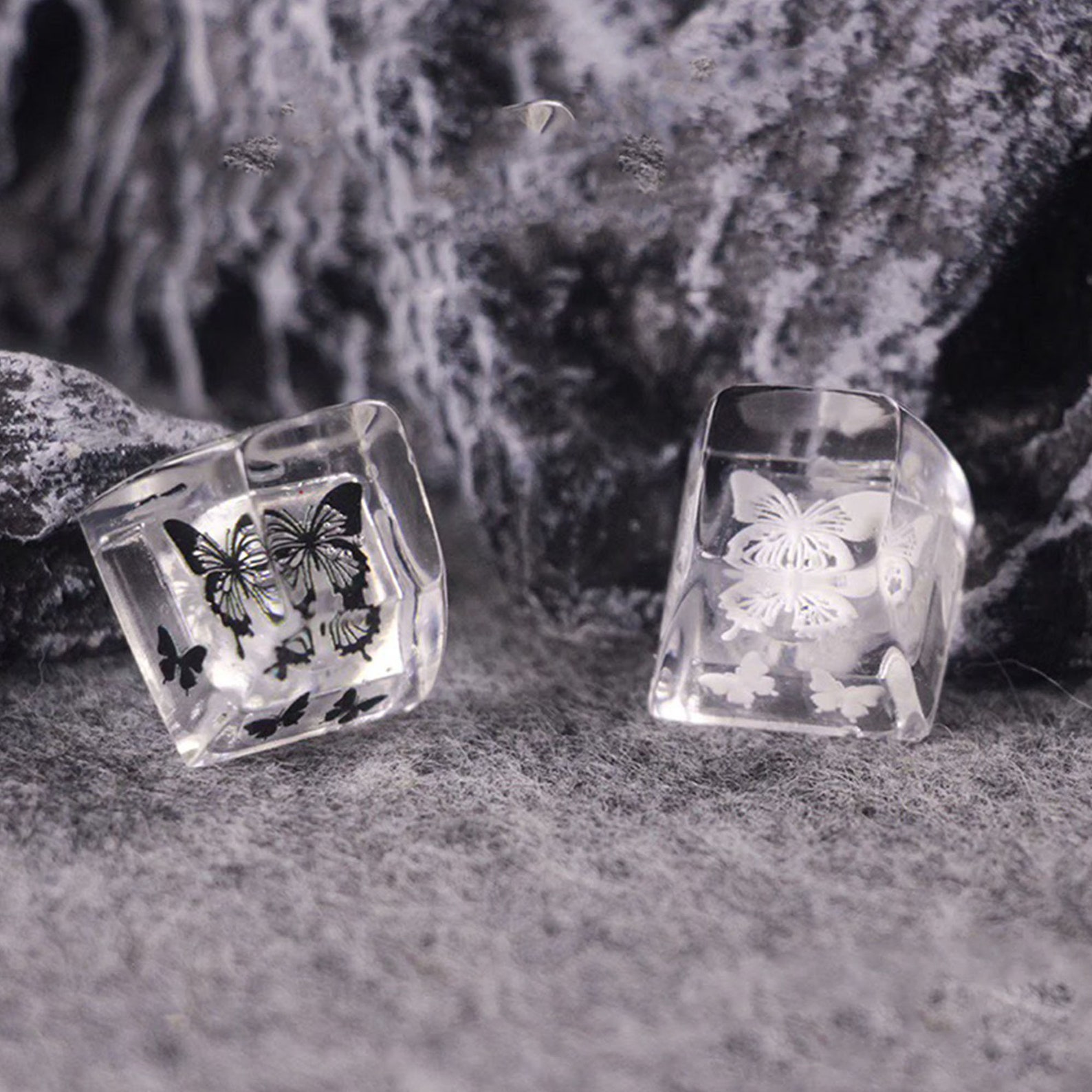 Resin Butterfly Keycaps Handmade Keycaps Kawaii Keycaps - Etsy