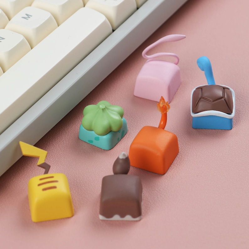 Anime Keycaps Key Cap Set Cartoon Mechanical Keycaps Cute - Etsy