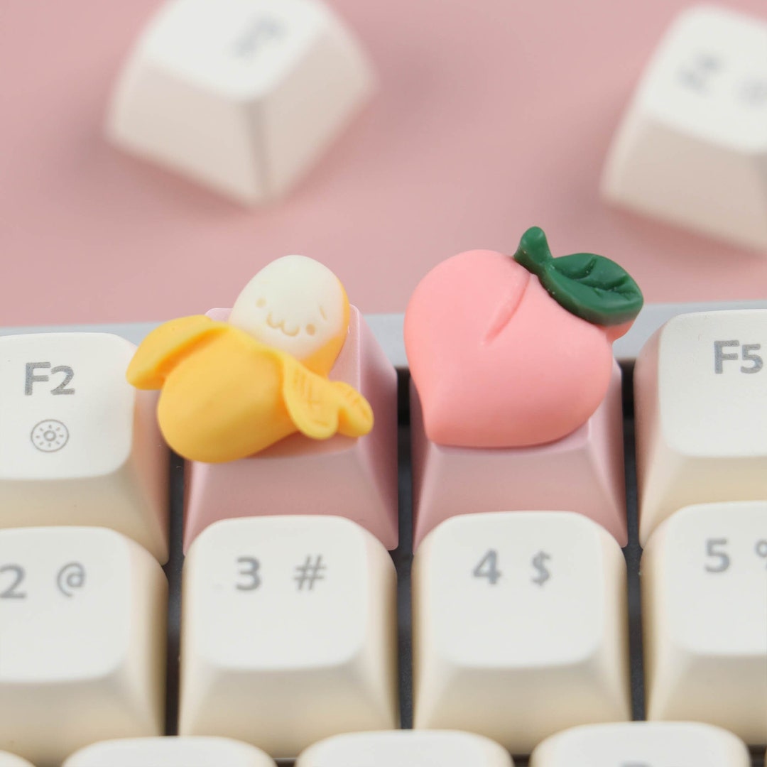 Cute Animal Keycaps, Kawaii 3d Keycap, Pink Cute Keycap, Cute Keyboard ...
