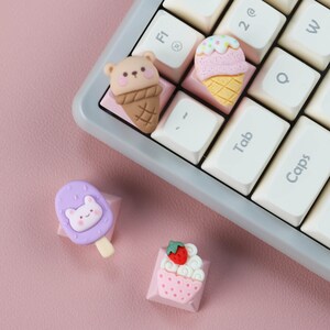 Cartoon Mechanical Keycaps, Cartoon Keycaps, Great Gift, Handmade ...