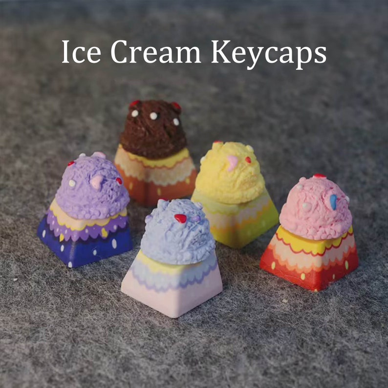 Kawaii Keycaps Keyboard Decor Artisan Keycap Key Cap Set - Etsy