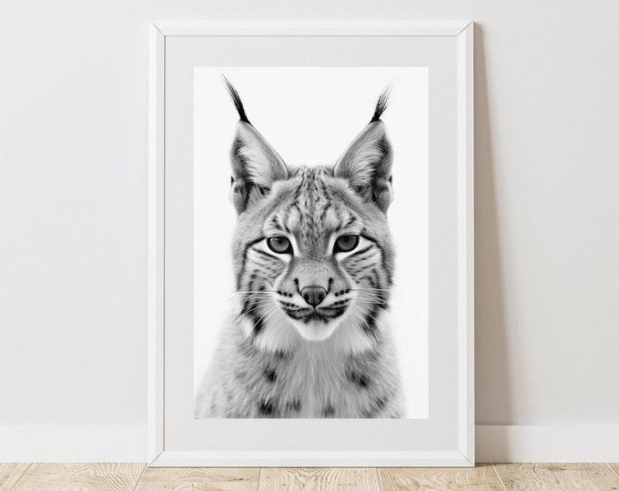 Lynx Print, Antique Space Painting, Vintage Drawing Poster Wall Art ...