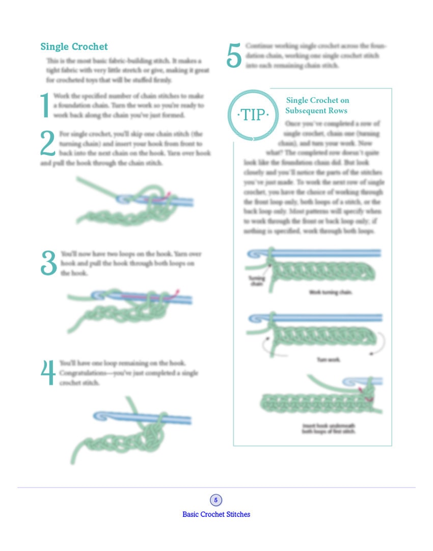 Crochet Patterns Tutorial for Beginners Crochet Pattern Guide for Basic ...