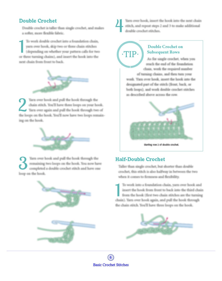 Crochet Patterns Tutorial for Beginners Crochet Pattern Guide for Basic ...