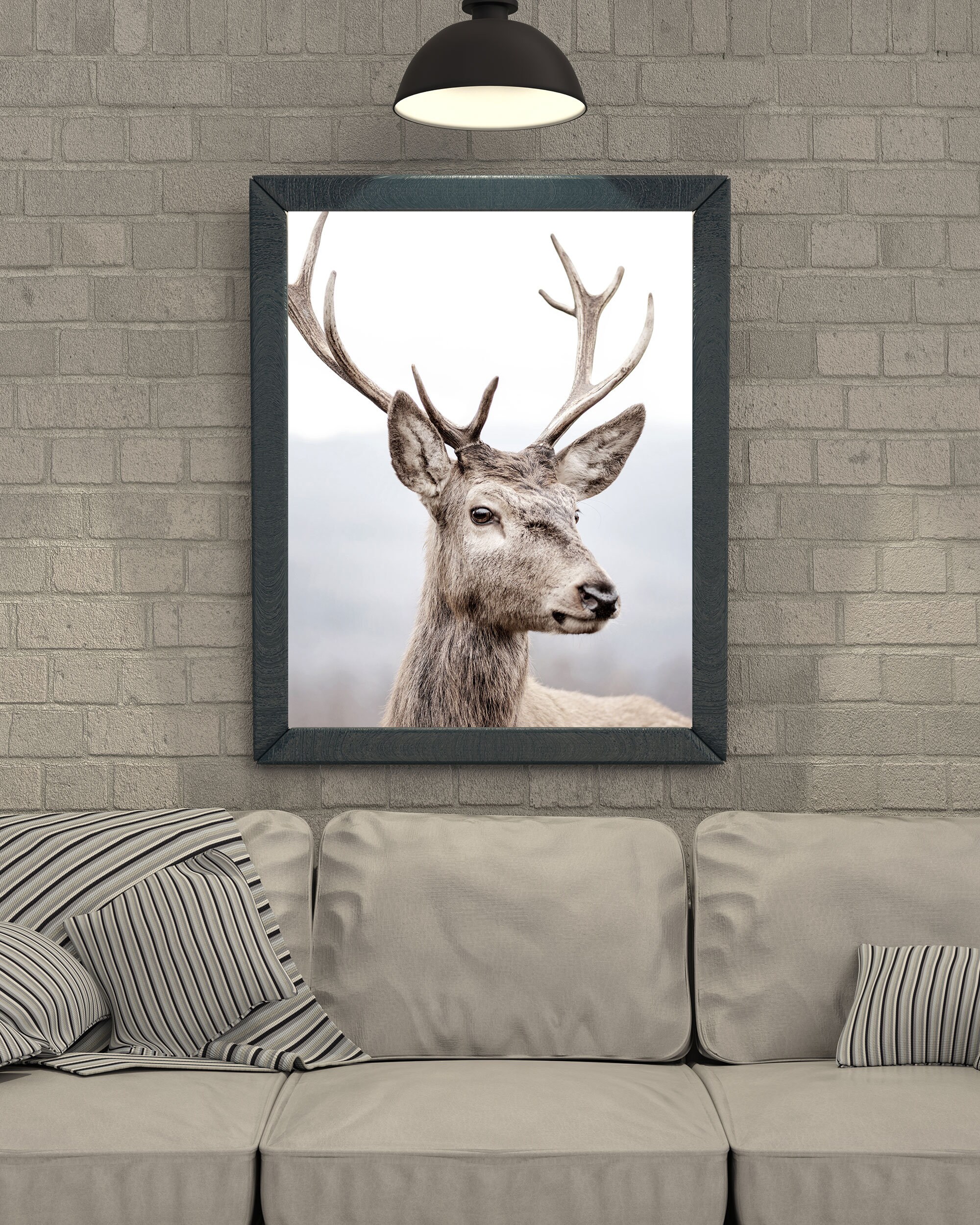 Stag Wall Art Print: Modern Farmhouse Deer Decor (digital Download) - Etsy