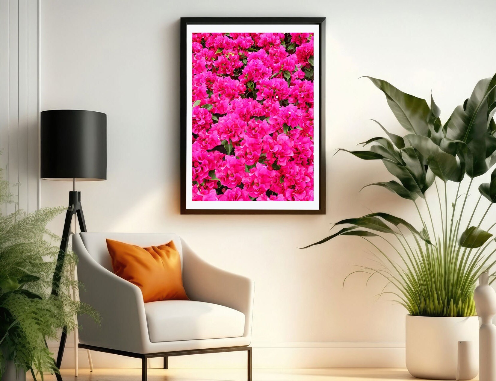 Pink Bougainvillea Print, Flower Printable, Pink Floral Print ...