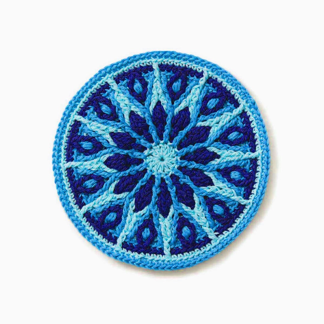 Starburst Crochet Mandala Pattern, Crochet Doily Pattern, Mandala ...