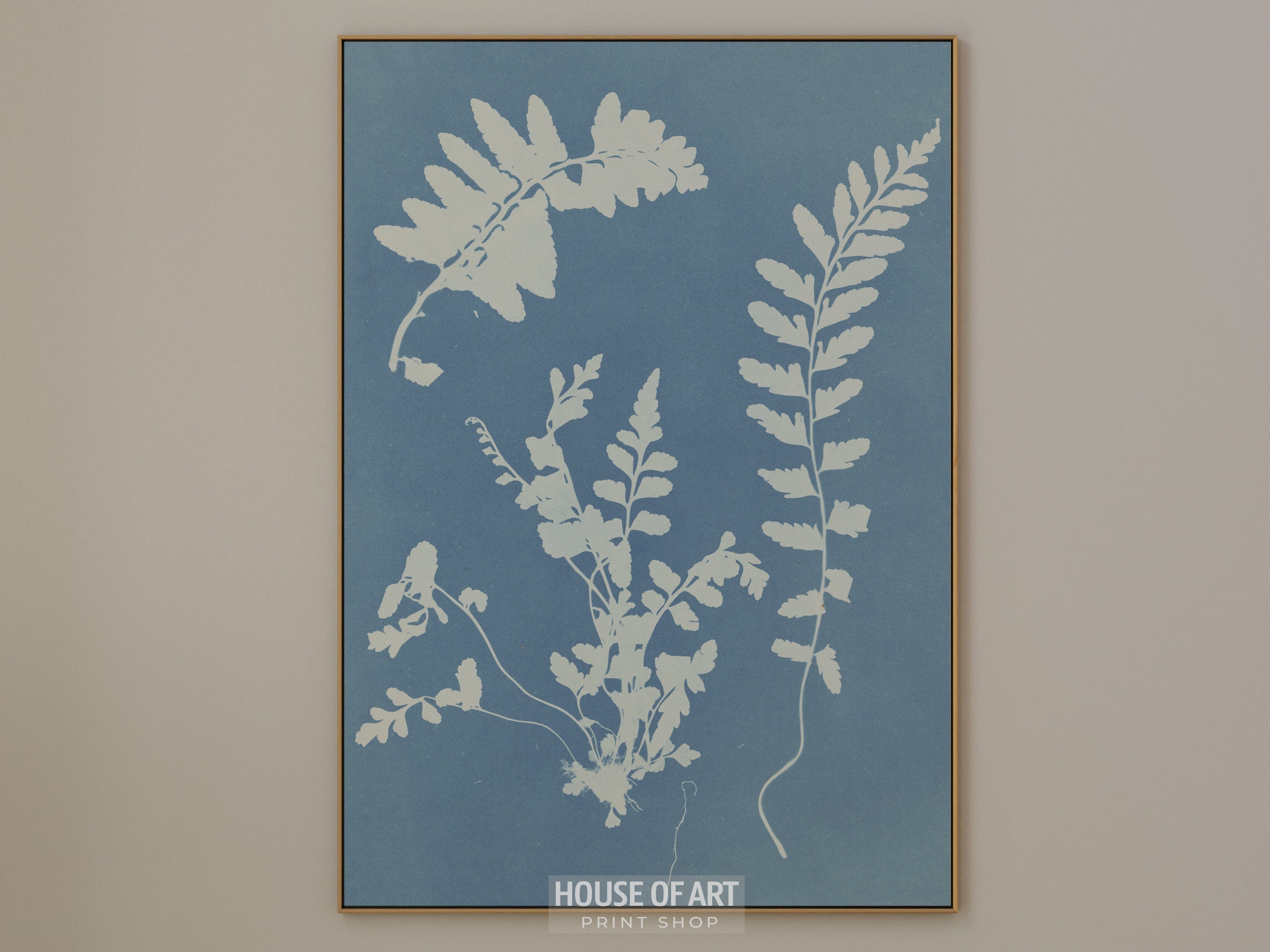 Vintage Botanical PRINTABLE Artwork, Minimal Fern Instant Download ...