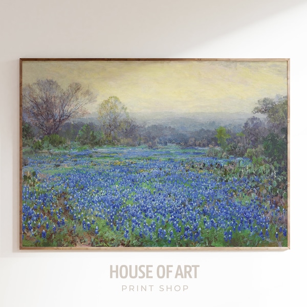 Bluebonnet Painting - Etsy