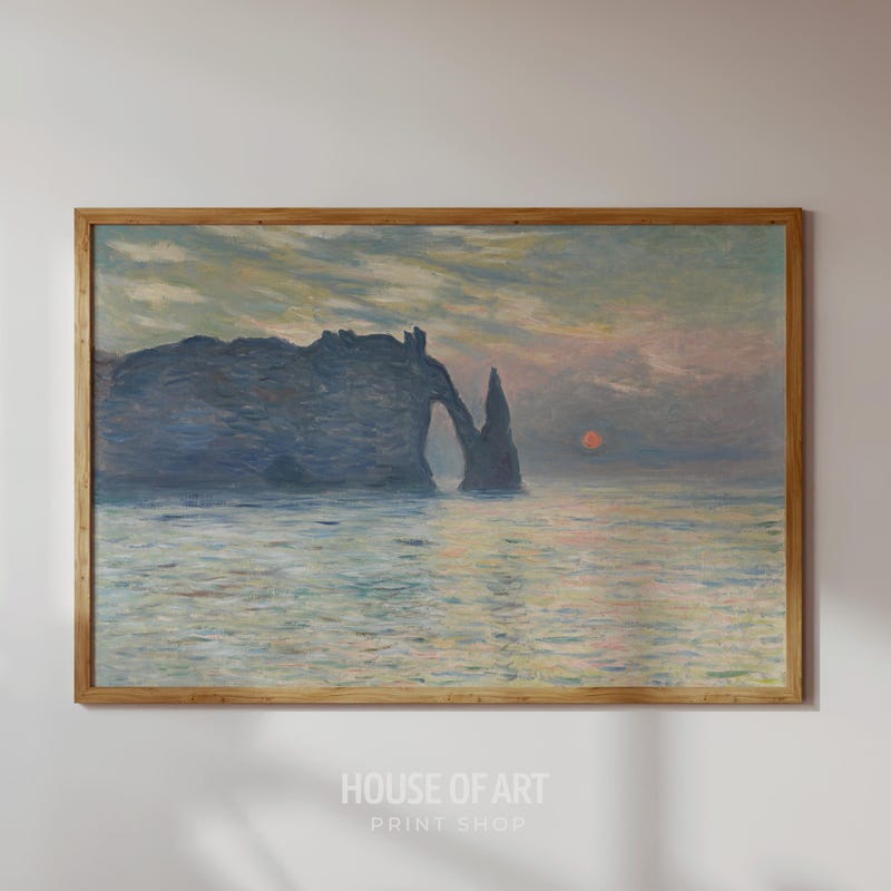 Monet Sea Cliffs - Etsy
