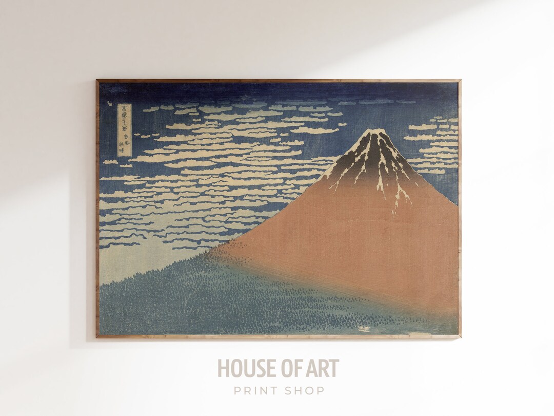 Japanese Mount Fuji PRINTABLE Artwork, Snow Mountain Instant Download ...