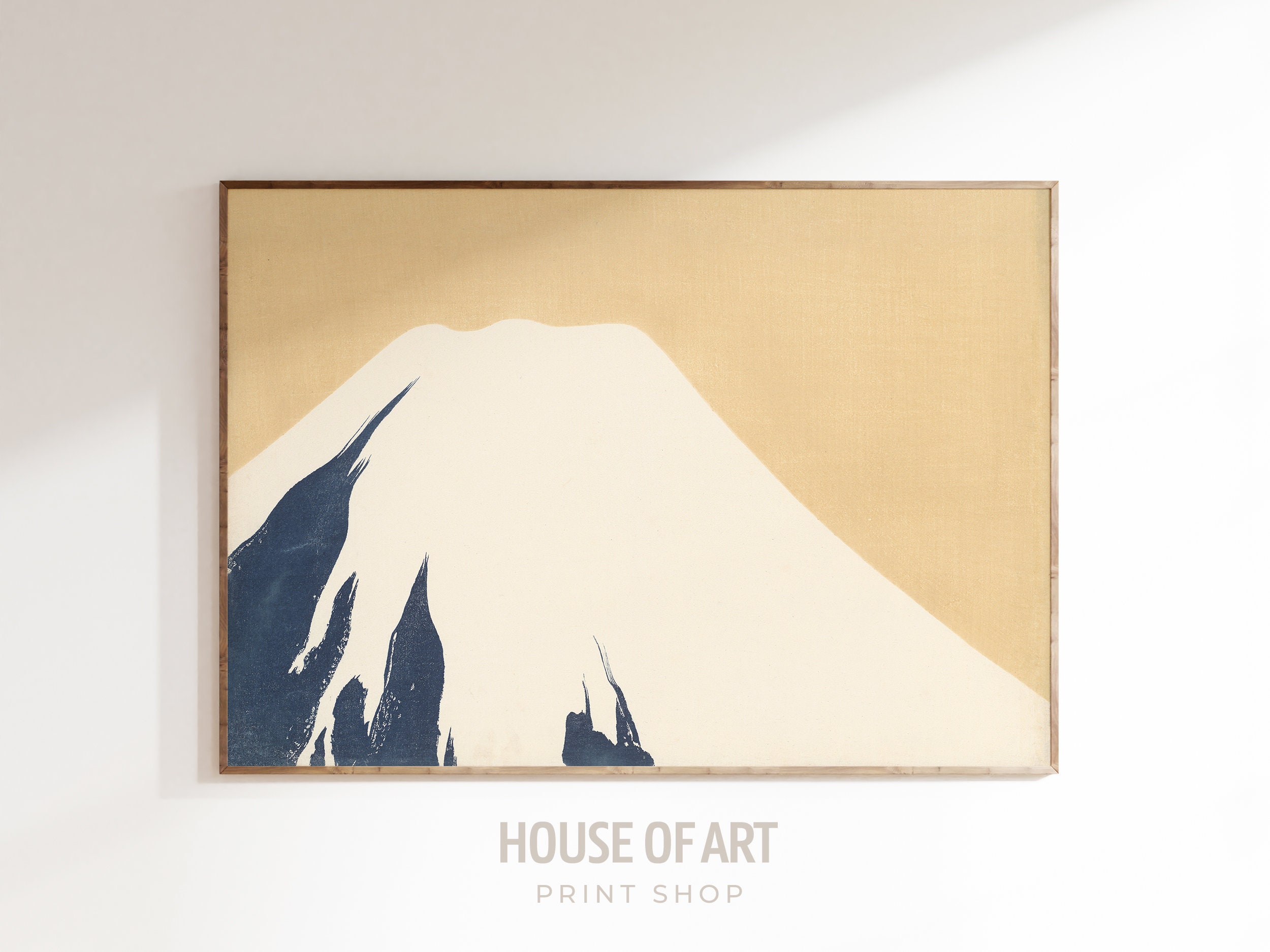 Japanese Mount Fuji PRINTABLE Artwork, Snowy Mountain Top Instant ...