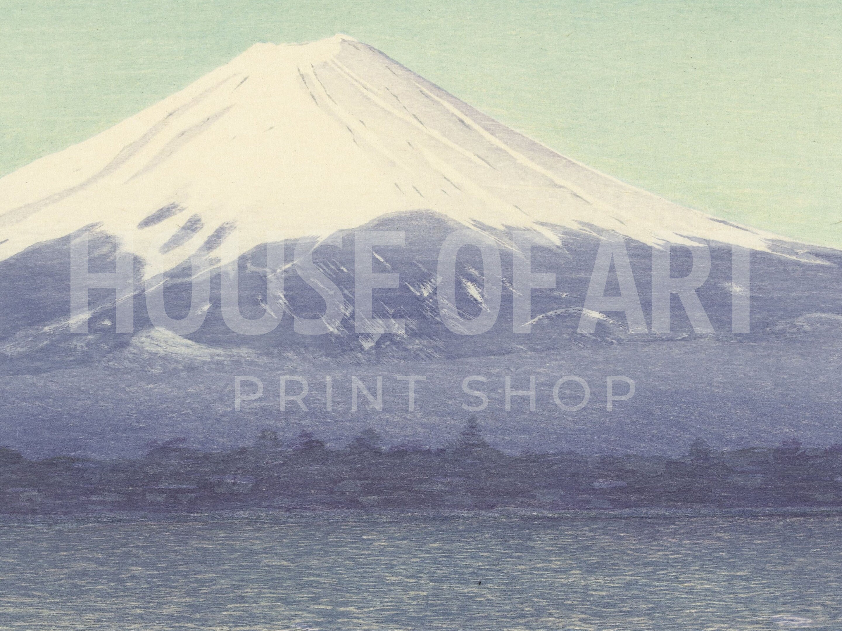 Japanese Mount Fuji PRINTABLE Artwork Mountain Snow Instant - Etsy