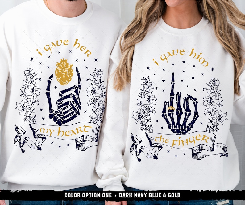 Funny Skeleton Bride Finger Svg, Bride and Groom Matching, Skeleton ...