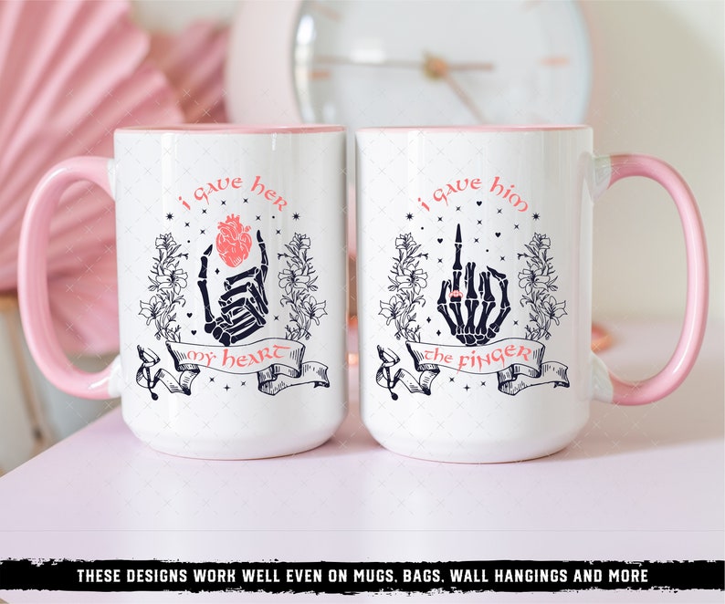 Funny Skeleton Bride Finger Svg, Bride and Groom Matching, Skeleton ...