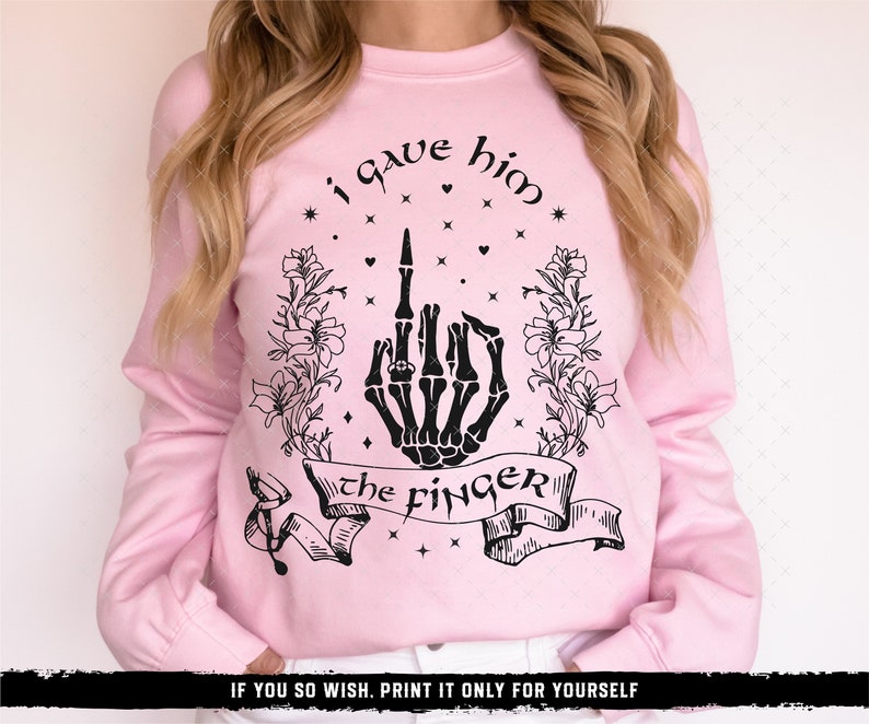 Funny Skeleton Bride Finger Svg, Bride and Groom Matching, Skeleton ...