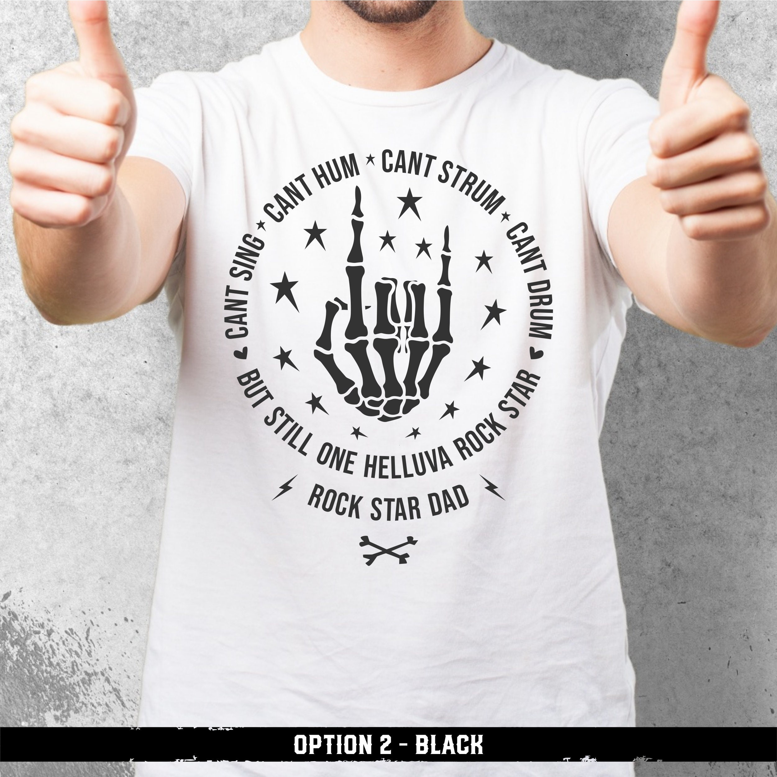 Rockstar Dad, Skeleton Dad Svg, Fatherhood Svg, Fathers Day 2024, Dad ...