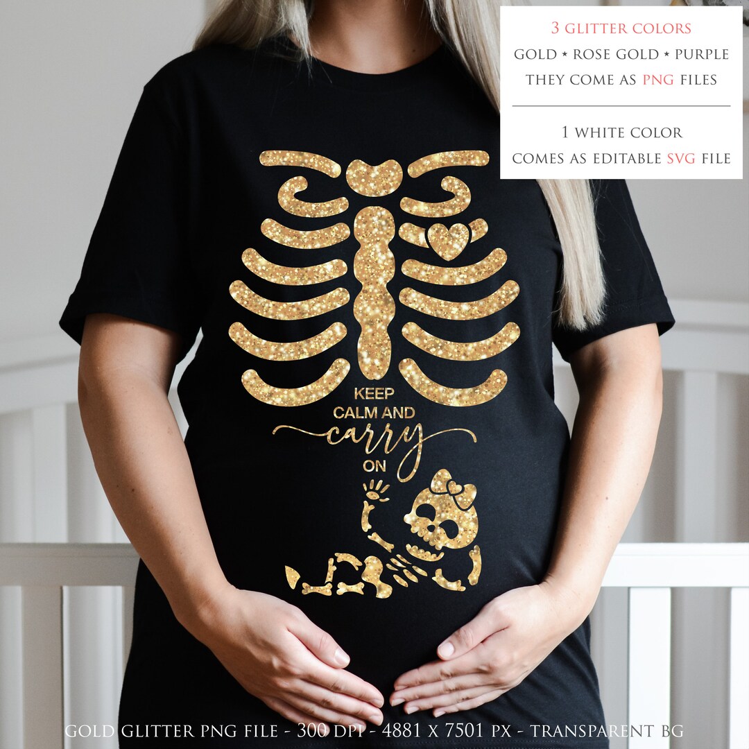Baby Skeleton Svg, Pregnancy Skeleton Svg, Halloween Baby X-ray Svg ...