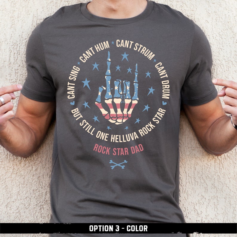 Rockstar Dad, Skeleton Dad Svg, Fatherhood Svg, Fathers Day 2024, Dad ...