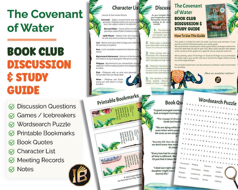 The Covenant of Water Book Club Guide Kit | Discussion Questions | Book ...