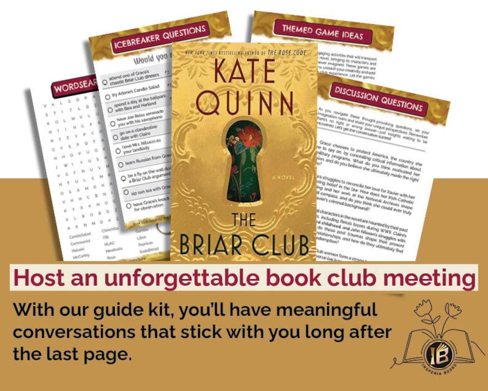 The Briar Club Book Club Guide by Kate Quinn (PDF Download) - Etsy