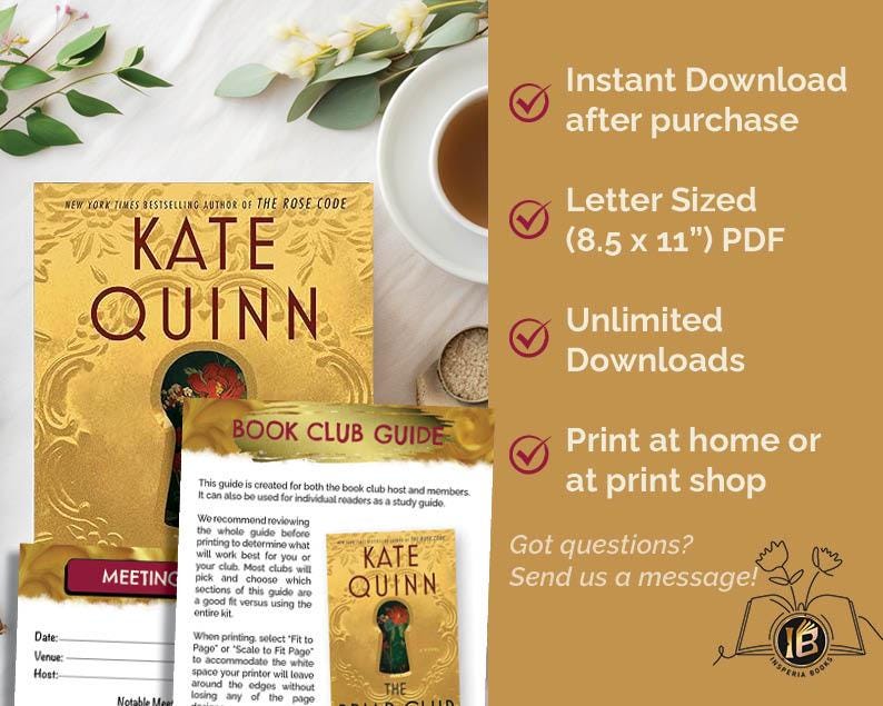The Briar Club Book Club Guide by Kate Quinn (PDF Download) - Etsy
