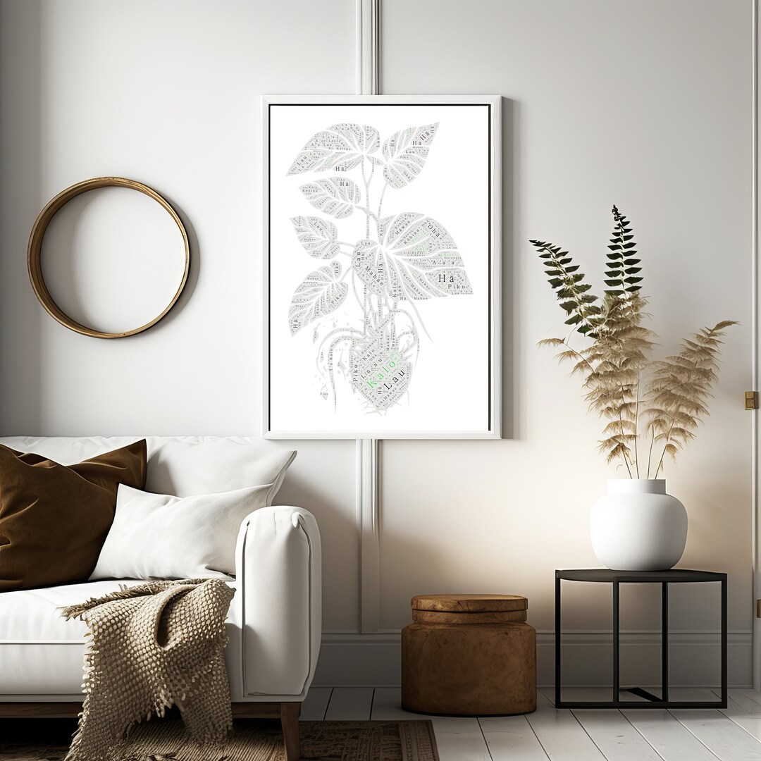 Kalo Word Art Silhouette faded With Color Digital Print Download Ma Ka ...