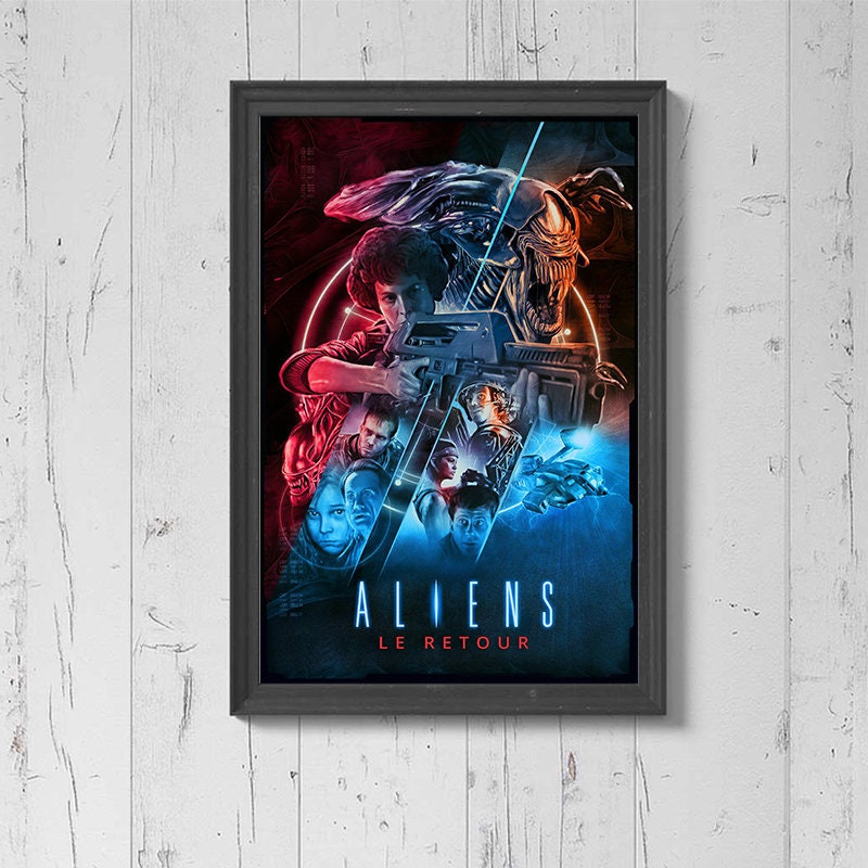 Aliens Movie Poster, Wall Art Film Print, Art Poster for Gift sold by ...