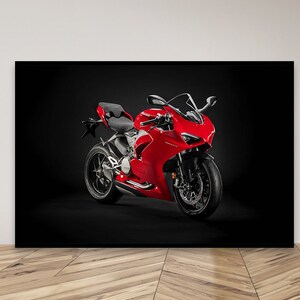 Ducati Panigale V2 Sports Motorcycle Design Movie Poster, Wall Art Film ...