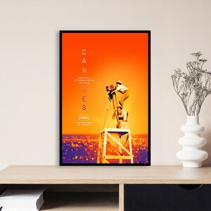 Cannes Film Festival Poster Classic Movie, Wall Art Film Print, Art ...