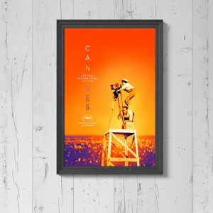 Cannes Film Festival Poster Classic Movie, Wall Art Film Print, Art ...