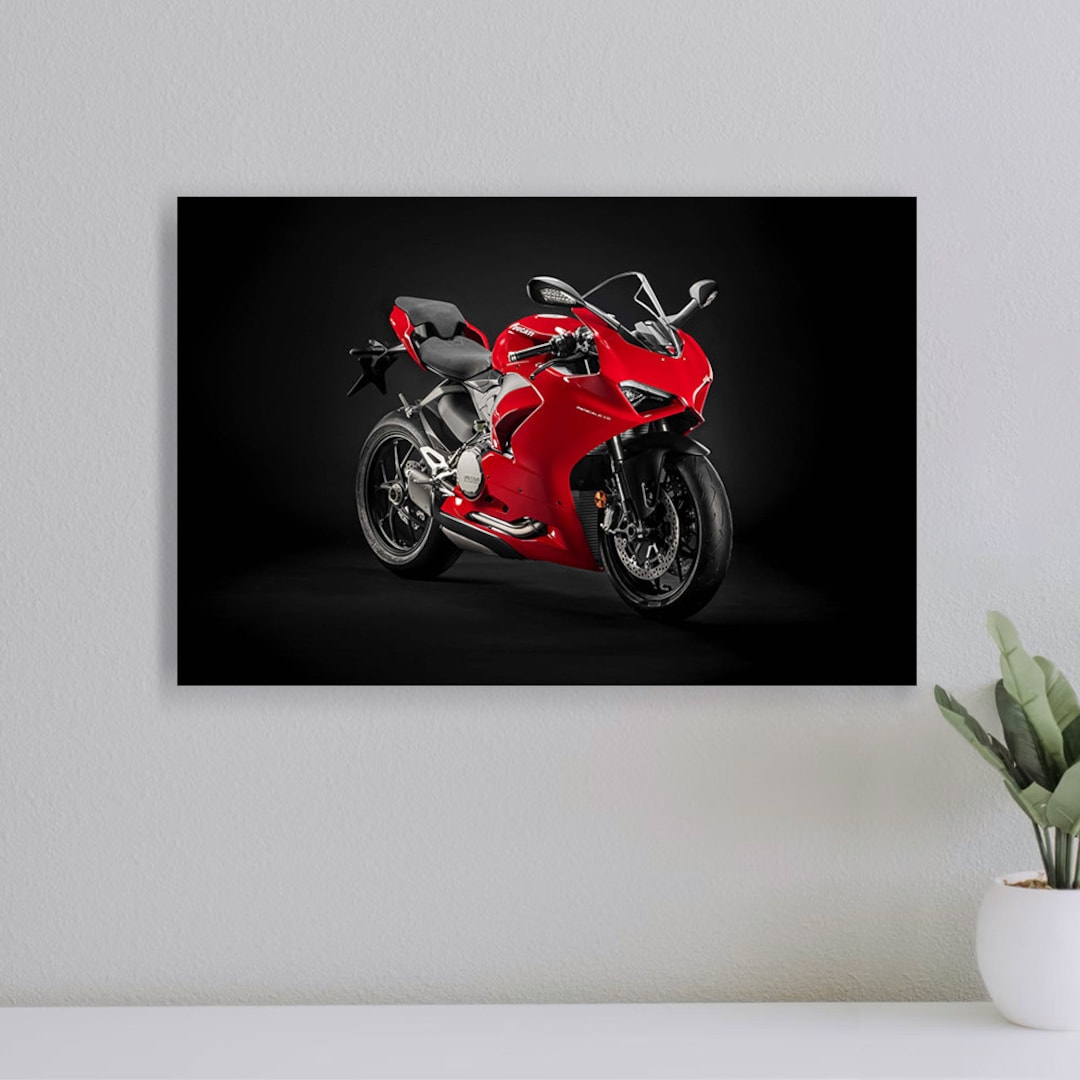 Ducati Panigale V2 Sports Motorcycle Design Movie Poster, Wall Art Film ...