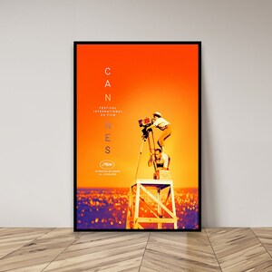 Cannes Film Festival Poster Classic Movie, Wall Art Film Print, Art ...